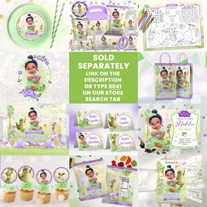 Baby Tiana Thank You Tags Princess Tiana Giveaway Labels - Etsy