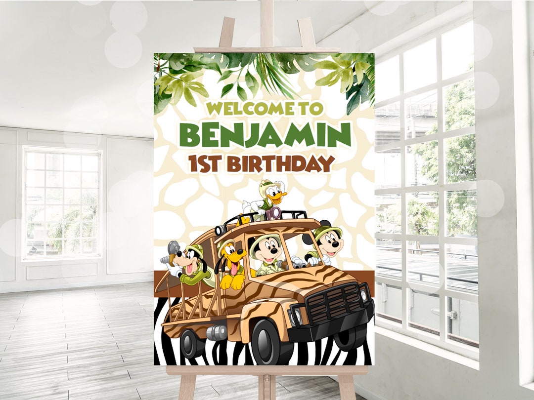 Mouse Safari Welcome Sign, Mouse Safari Welcome Board, Mouse Safari ...