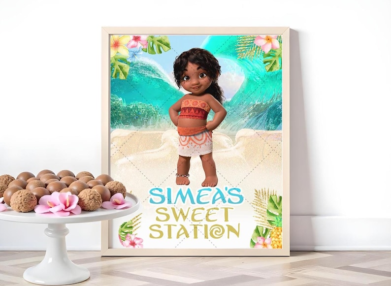 Moana 2 Sweet Station Signage, Moana 2 Party Signage, Moana 2 Birthday ...