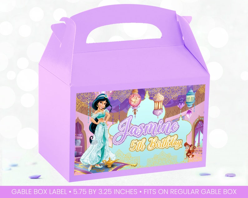 Princess Jasmine Party Package Princess Jasmine Birthday - Etsy
