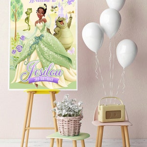 Princess Tiana Welcome Sign Princess Tiana Welcome Board - Etsy