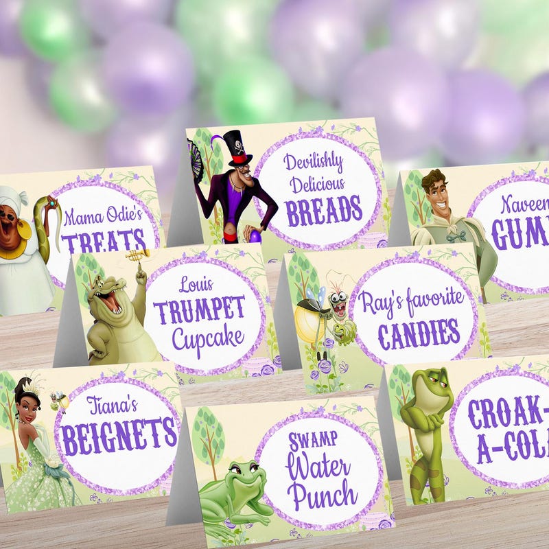 Princess Food Labels - Etsy