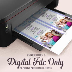 Frozen Menu, Frozen Menu Printable, Frozen, DIGITAL FILE ONLY 0013 - Etsy