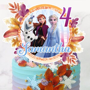 Frozen 2 Cake Topper, Frozen Centerpiece, Frozen Printable Topper, Frozen, DIGITAL FILE ONLY ...