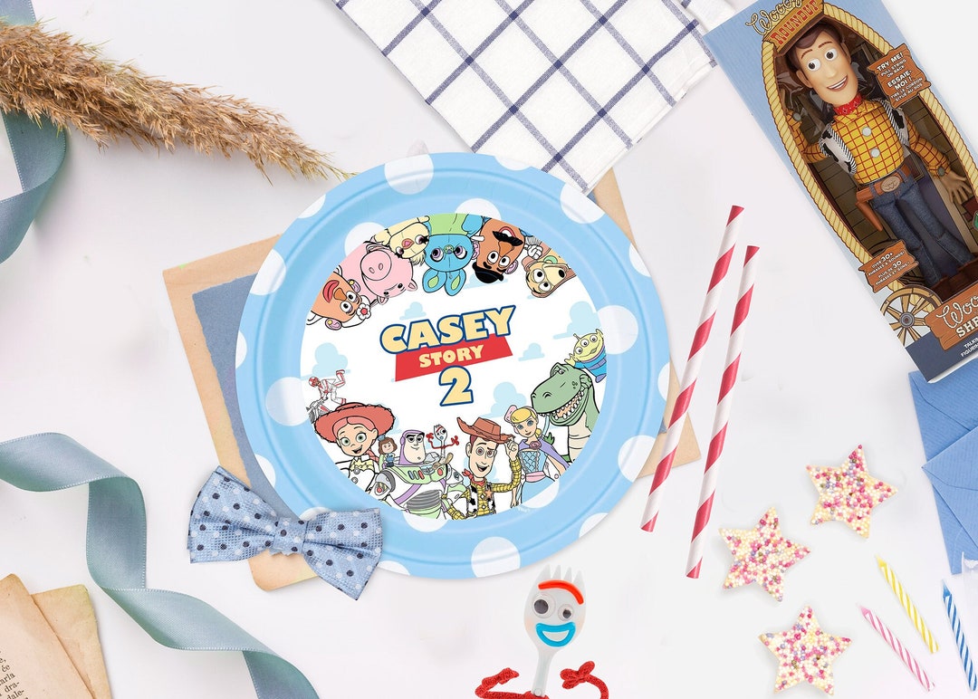 Toy Story Circle Label, Toy Story Plate Insert, Toy Story Charger ...