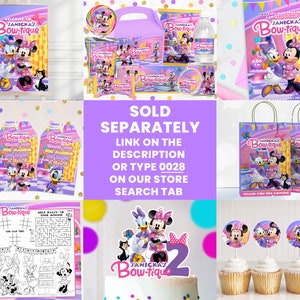 Minnie Mouse Backdrop Minnie Mouse Banner Minnie Mouse - Etsy