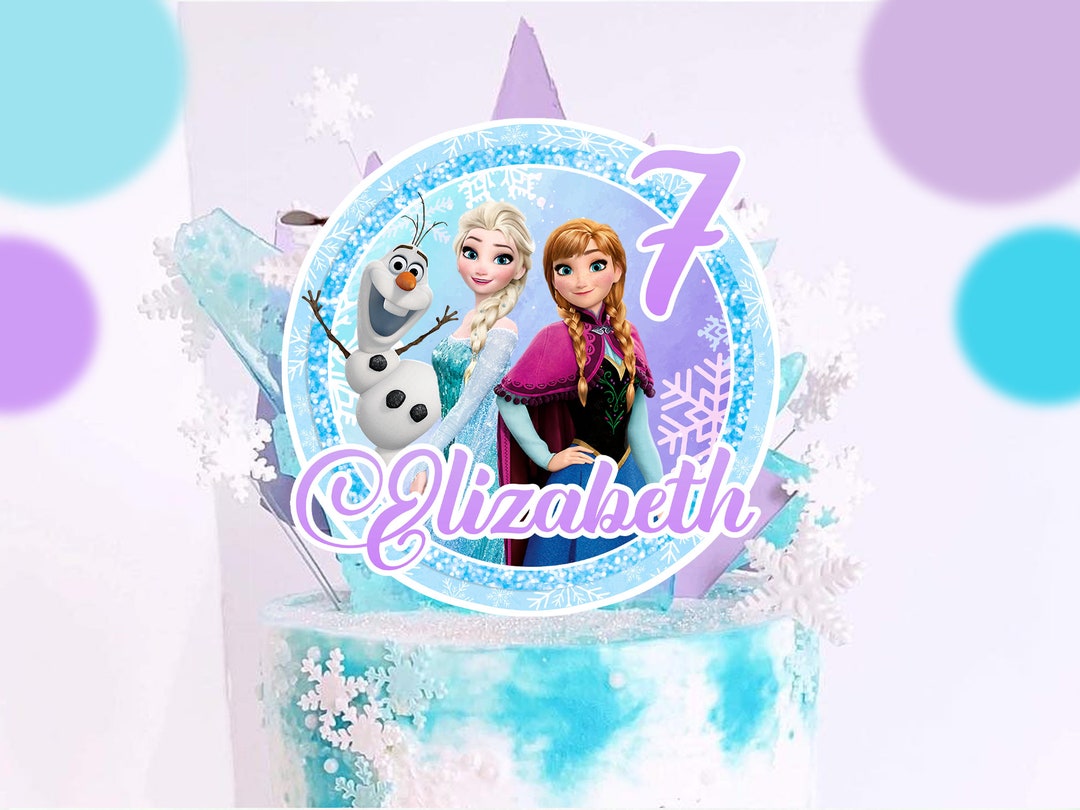 Frozen Cake Topper, Frozen Centerpiece, Frozen Printable Topper, Frozen ...