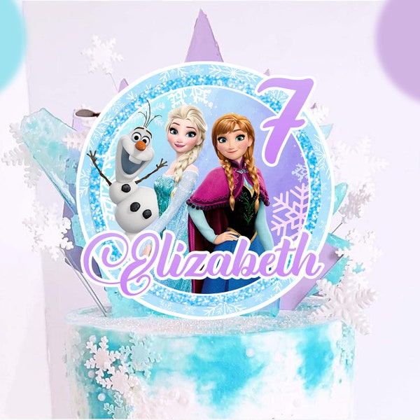 Frozen Cake Topper - Etsy