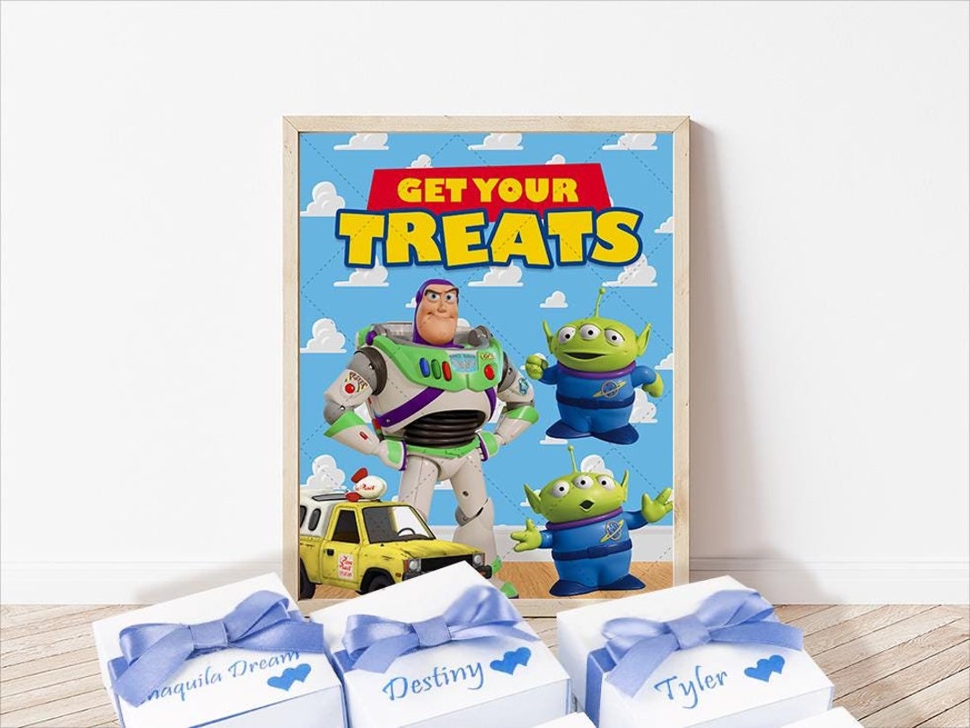 Toy Story Party Signage Treats Station, It's a Boy Story Signage, Toy ...