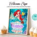 Little Mermaid Ariel Welcome Sign, Little Mermaid Ariel Welcome Board ...