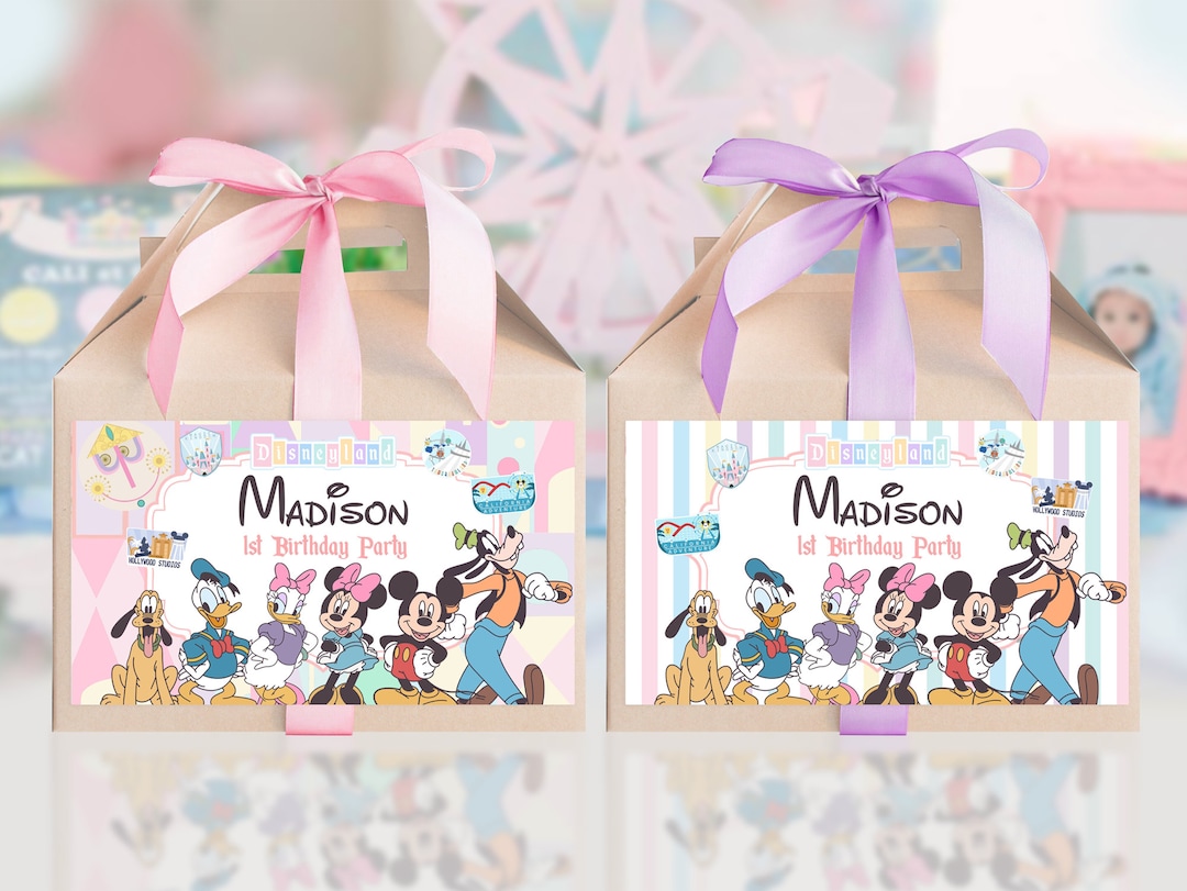 Happiest Birthday Gable Box, Magical Party Gable Box, Theme Park Gable ...