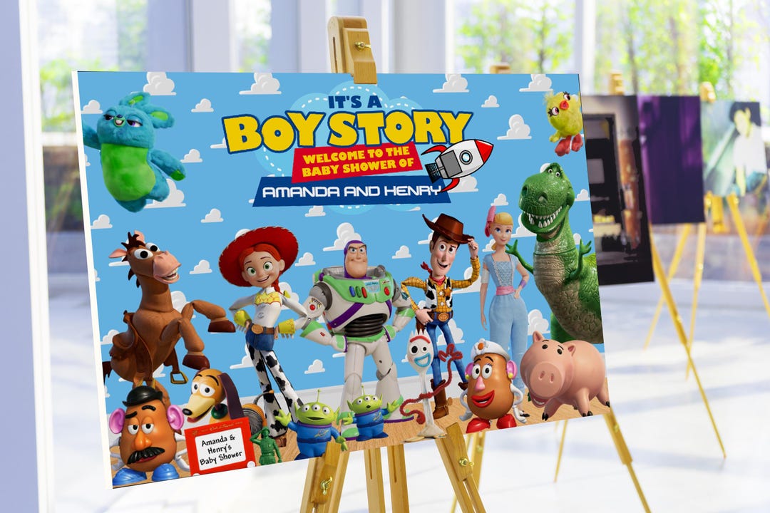 Its a Boy Story Welcome Sign, Toy Story Welcome Banner, Toy Story ...