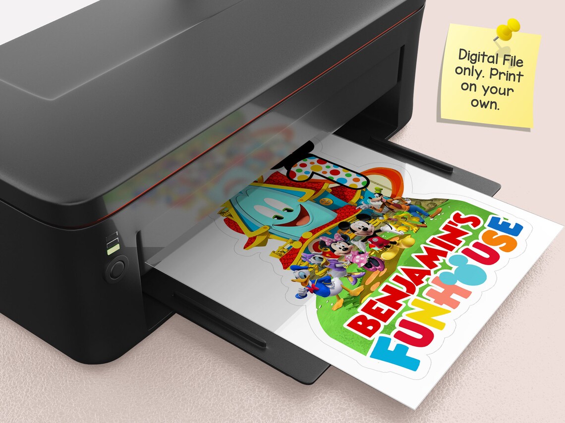 Cake Topper Maus Funhouse, Cake Topper Maus Funhouse, Birthday Cake ...