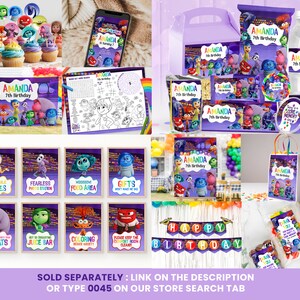 Inside Out Cake Topper, Inside Out Centerpiece, Inside Out Printable ...