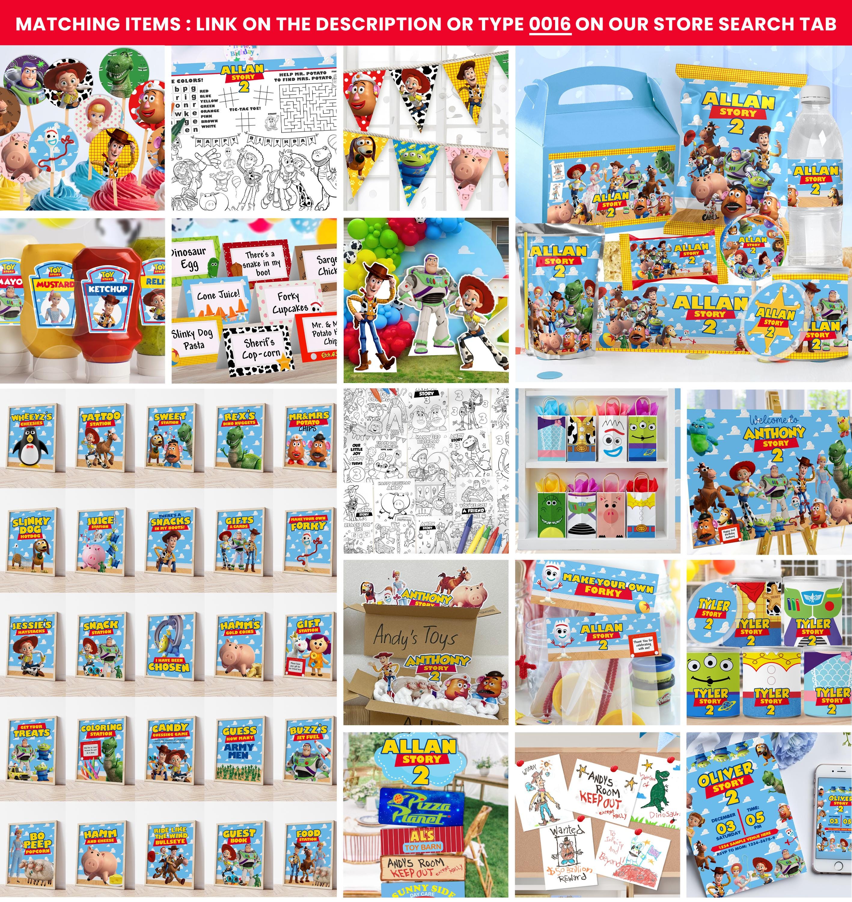 Toy Story Menu, Toy Story Menu Printable, Toy Story, DIGITAL FILE ONLY ...