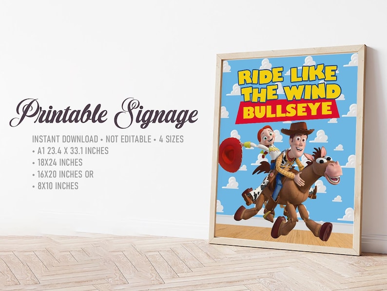 Toy Story Ride Like the Wind Bullseye Signage, Toy Story Bullseyes ...