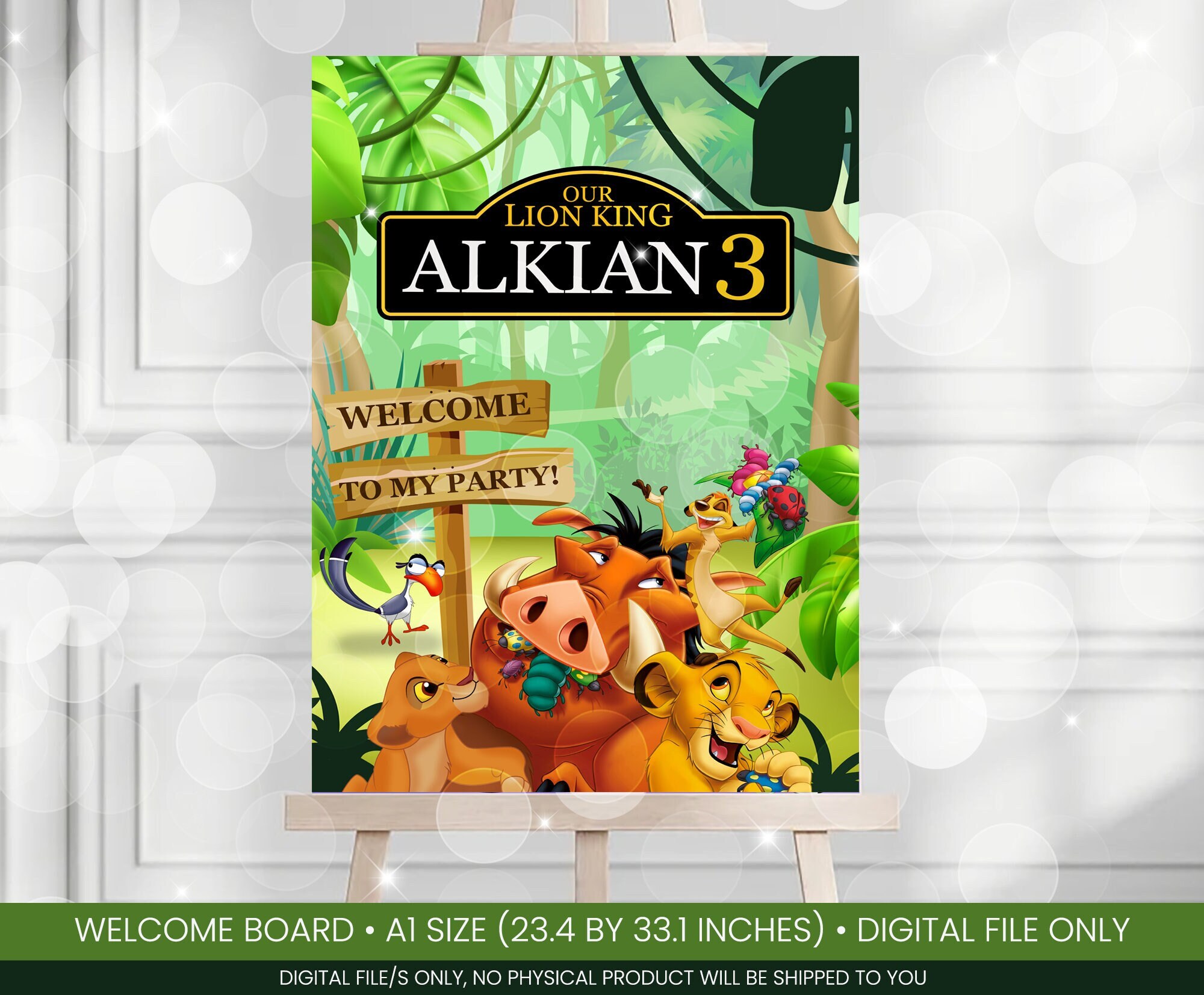 Lion King Welcome Banner Lion King Welcome Board Lion King - Etsy Australia