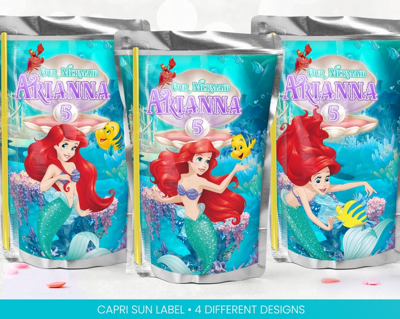 Little Mermaid Ariel Party Package Little Mermaid Ariel - Etsy