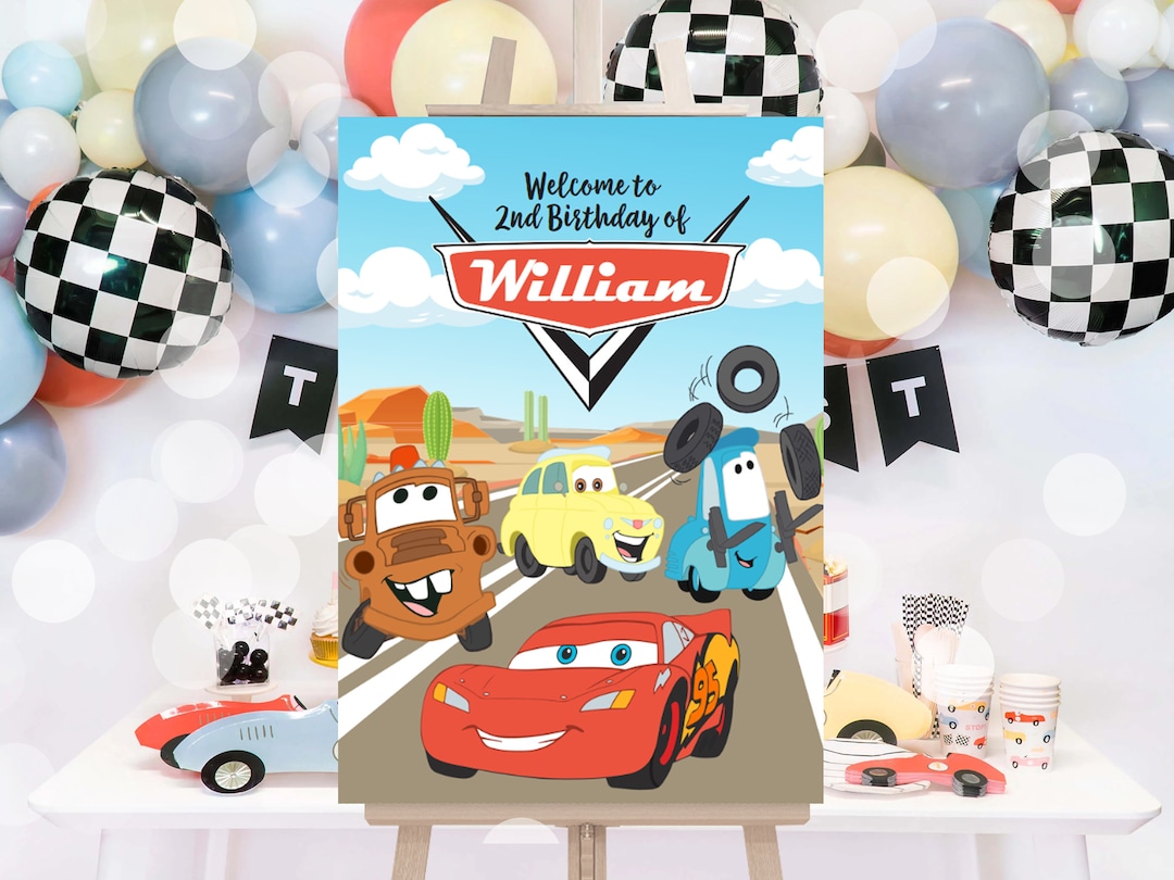 Cars Radiator Spring Welcome Sign, Cars Welcome Board, Cars Welcome ...
