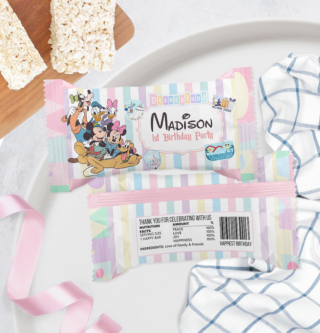 Happiest Birthday Rice Treats, Magical Party Rice Treats Label, 0015 - Etsy