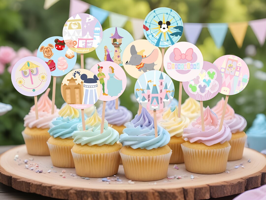 Happiest Birthday Cupcake Topper, Magical Party Cupcake Topper, Theme ...