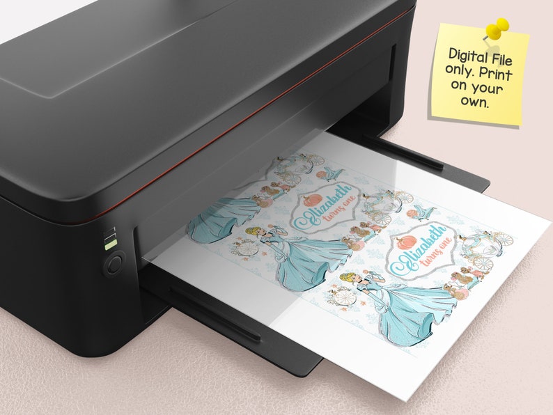 Cinderella Gable Box Label, Cinderella Treat Box Label, Cinderella ...
