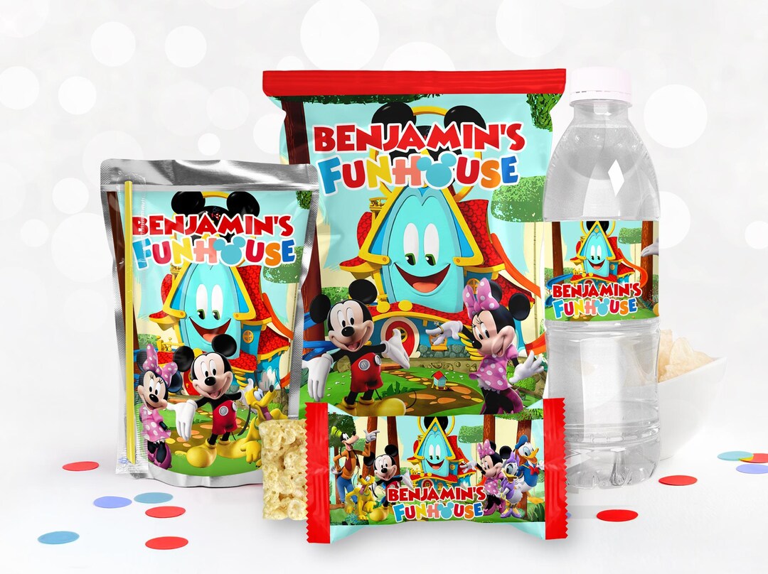Mickey Funhouse Party Package, Mouse Funhouse Birthday Printable, Mouse ...