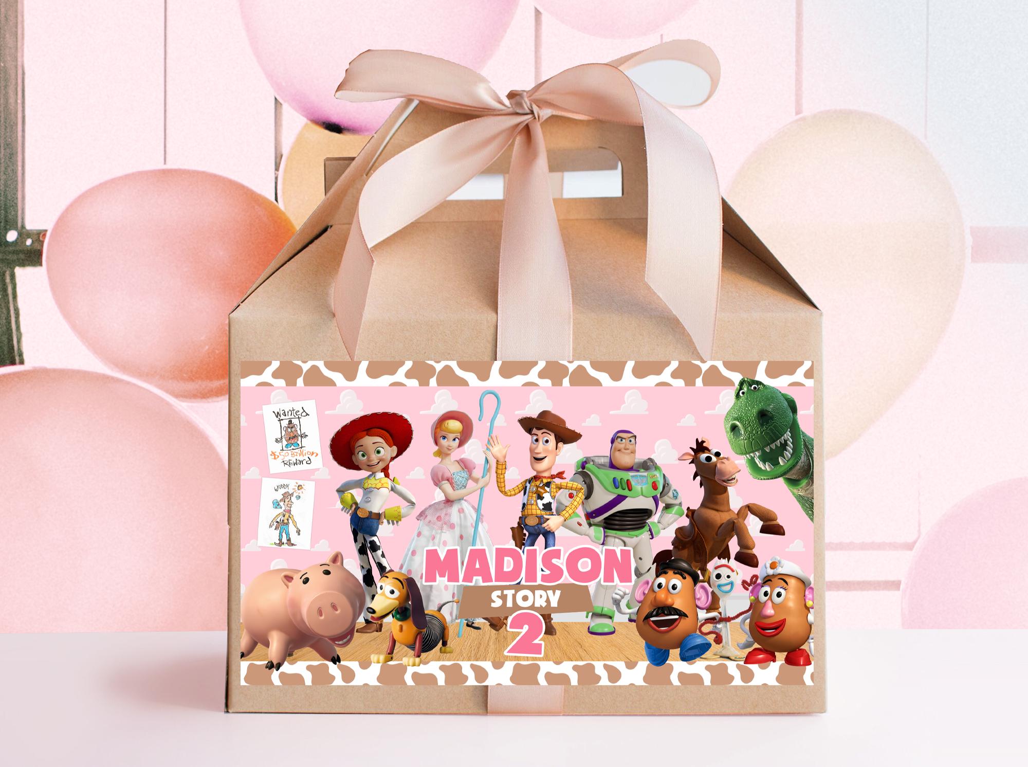 Toy Story Girl Gable Box Label, Toy Story Girl Treat Box Label, Toy ...