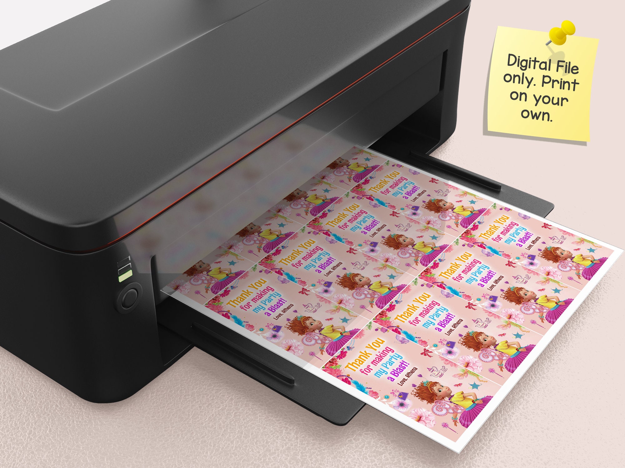 Fancy Nancy Thank You Tags, Fancy Nancy Thank You Tags Label, Fancy ...