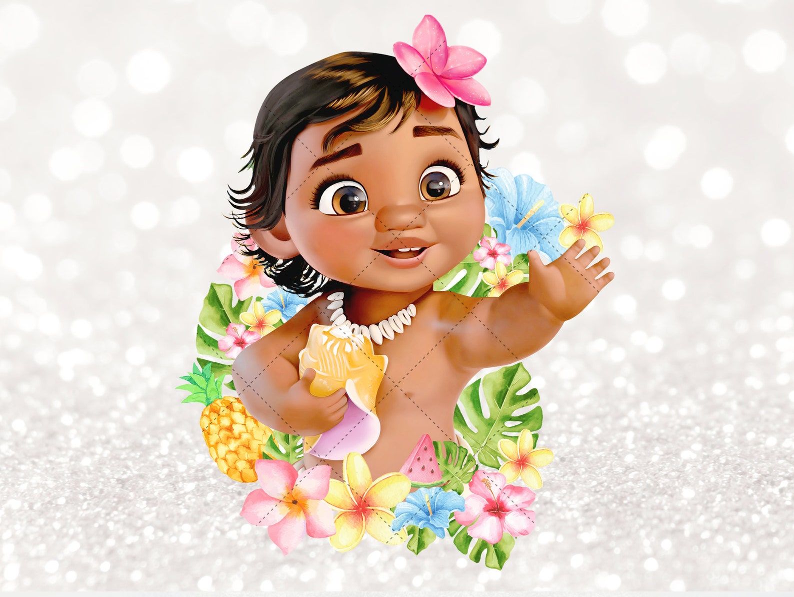 Bebé Moana Clipart PNG Descarga digital instantánea, Bebé Moana ...