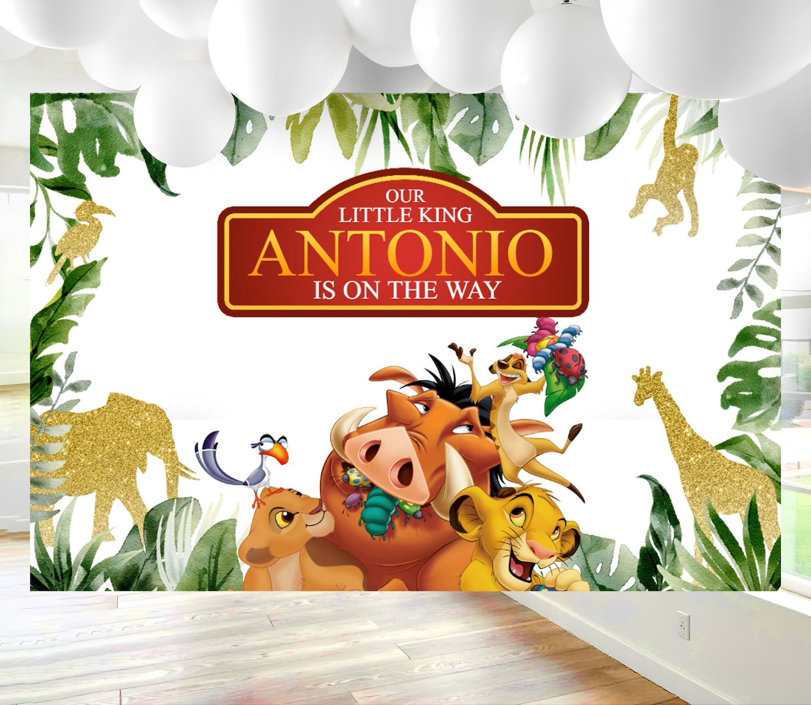 Lion King Backdrop, Lion King Banner, Lion King Printable Backdrop ...