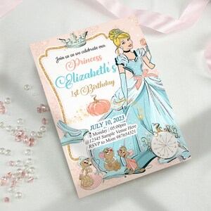 Cinderella Invitation, Cinderella E Invites, Cinderella Invitation ...
