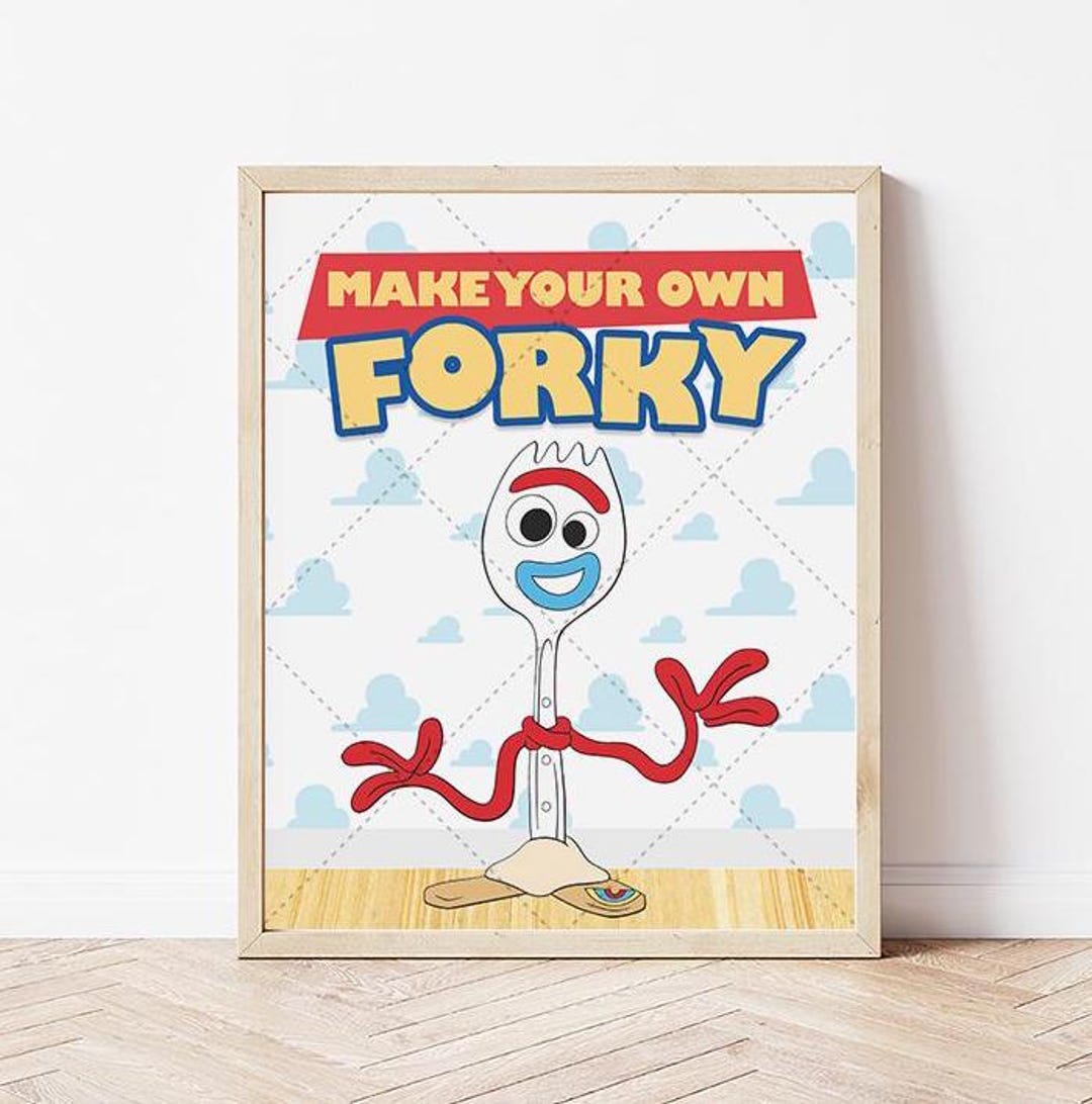 Toy Story Make Your Own Forky Sign, Toy Story Forky Sign, Toy Story ...