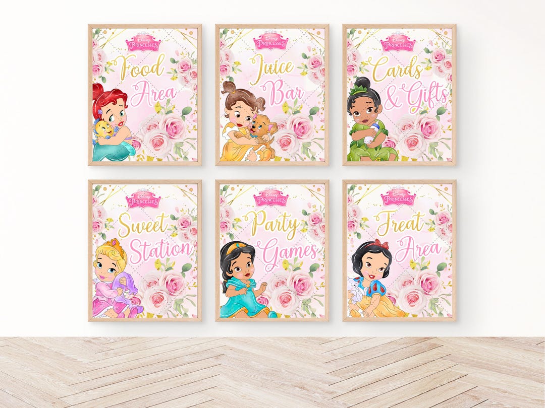 Baby Princess Signage, Baby Princess Party Signs, Baby Princess Party ...