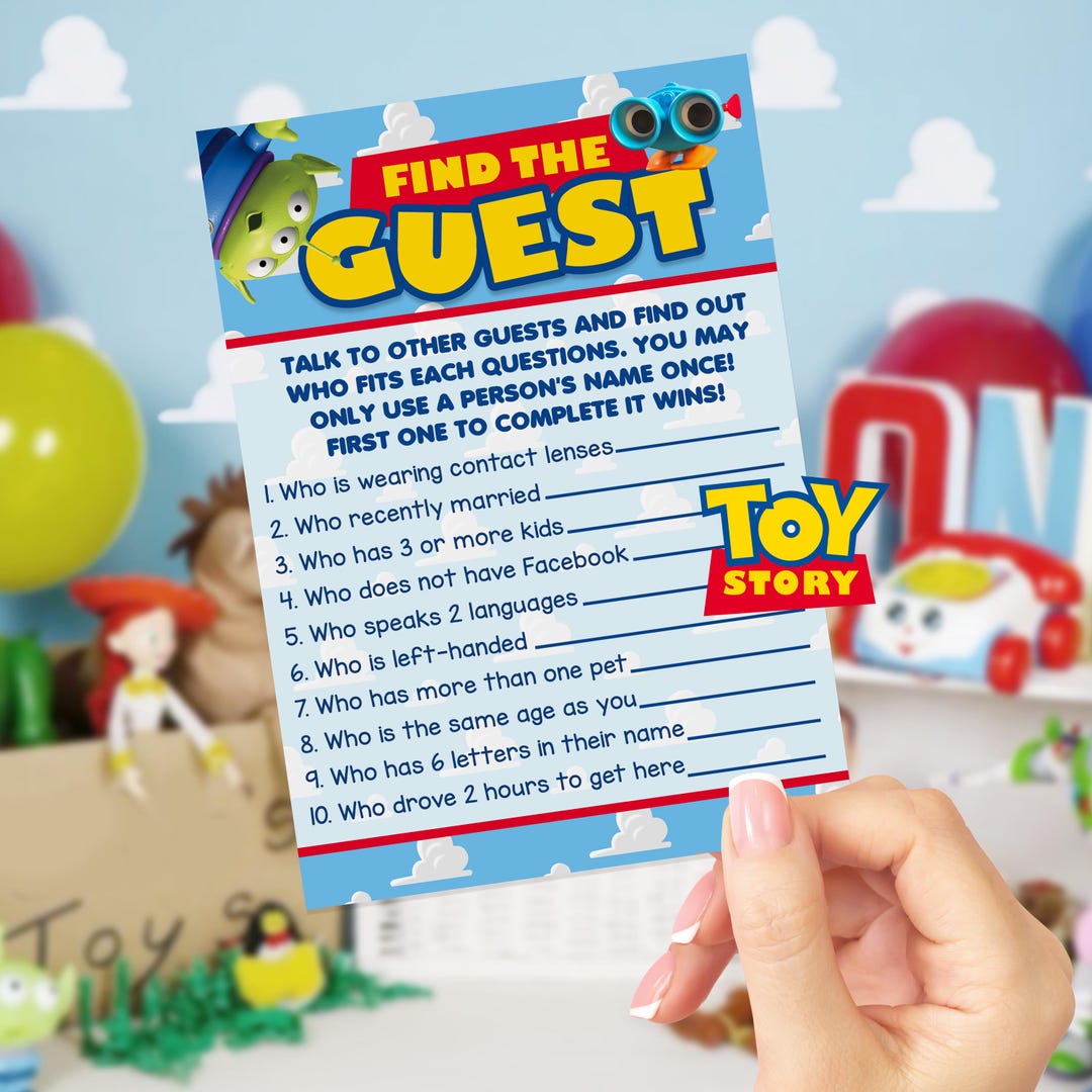 Toy Story Party Game, Toy Story Find the Guess Party Game, It's a Boy ...