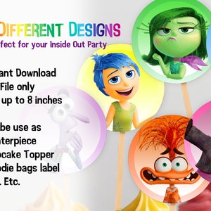 Inside Out Centerpiece, Inside Out Circle Label, Inside Out Png File ...