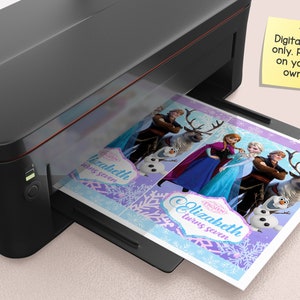 Frozen Treat Bag Label, Frozen Paper Bag Label, Frozen Giveaway Label ...