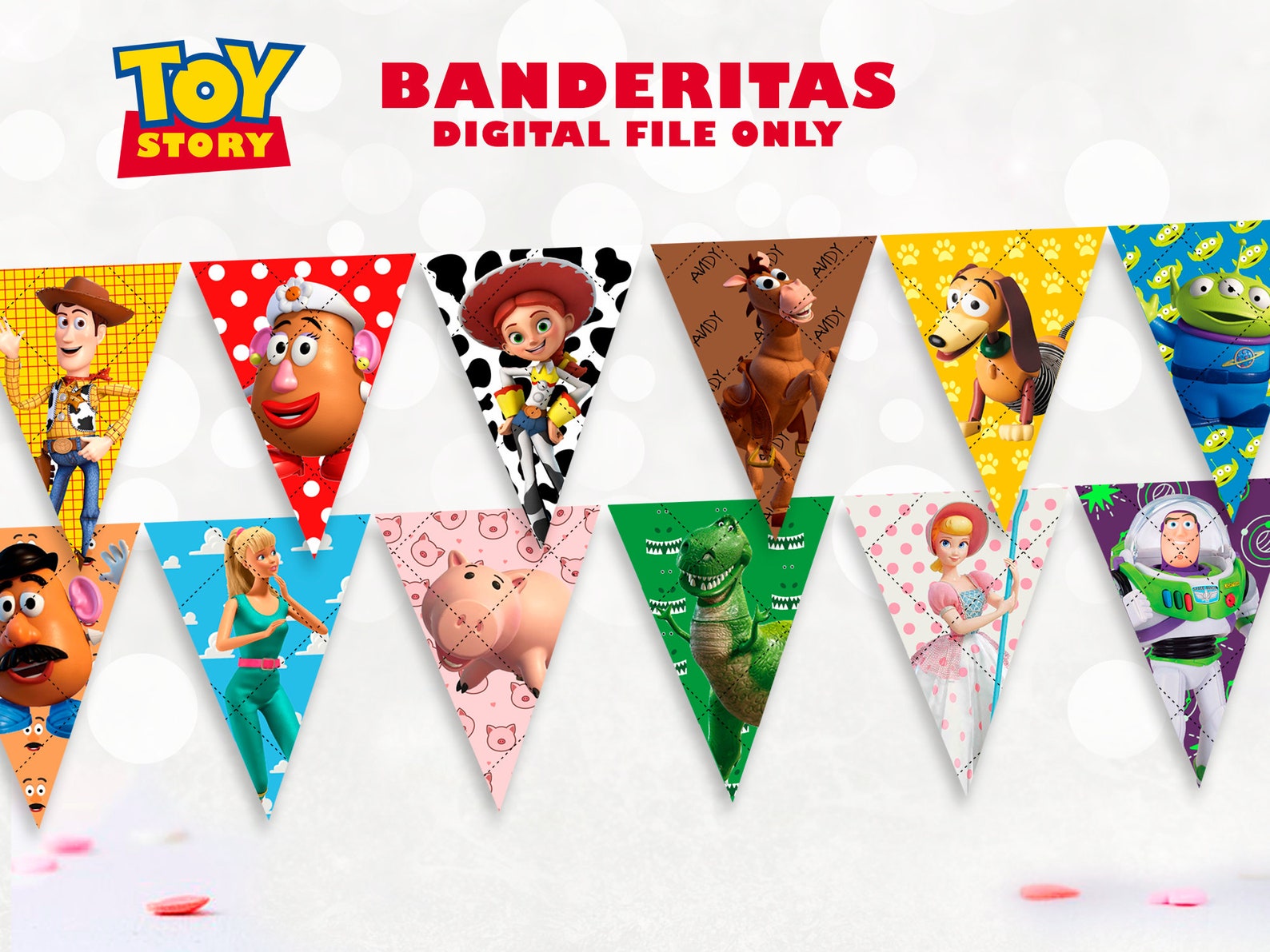 Toy Story Banderitas Toy Story Buntings Toy Story Printable - Etsy UK