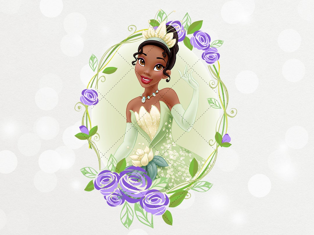 Princess Tiana Clipart PNG Instant Digital Download, Tiana Printables ...