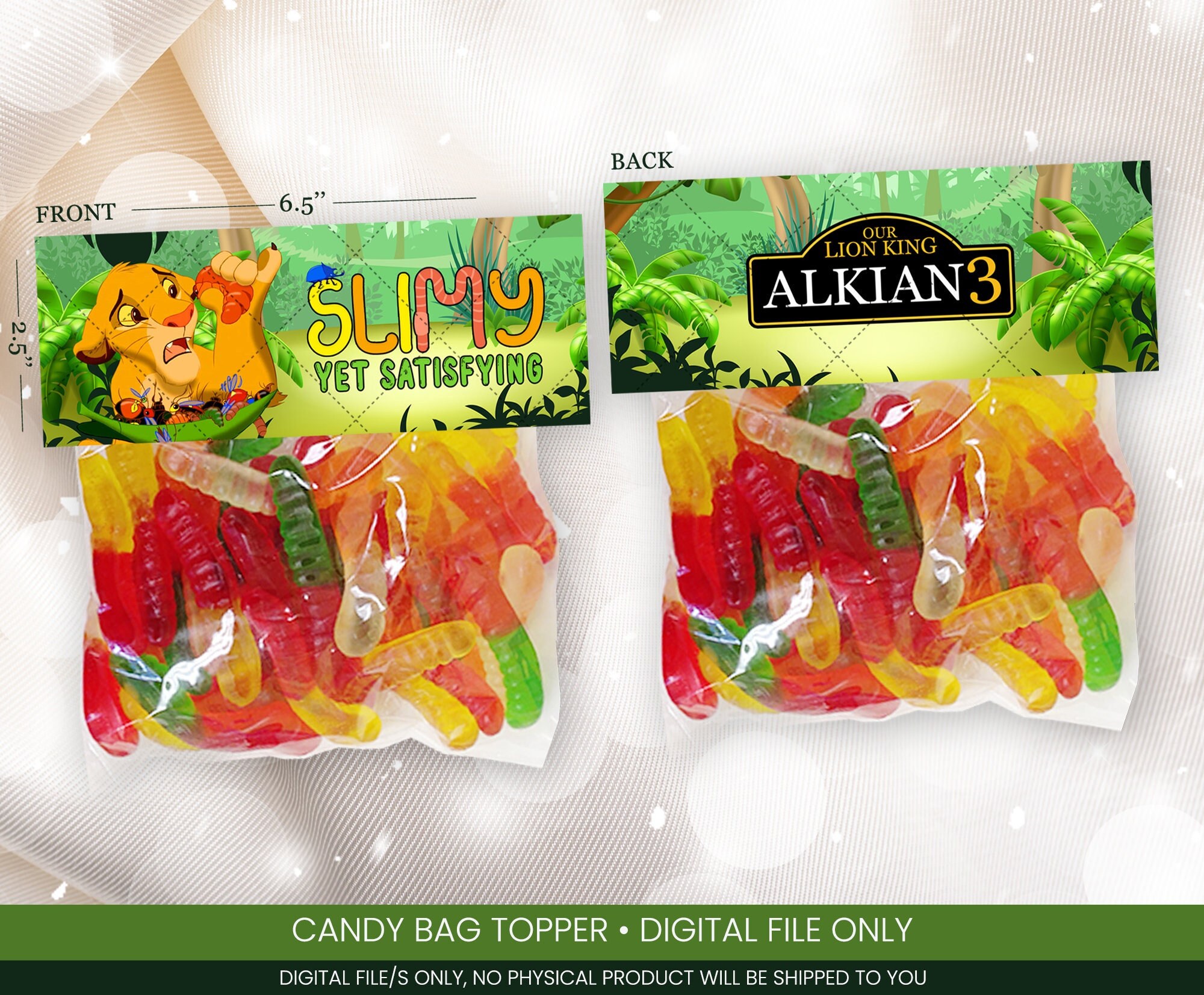 Lion King Candy Bag Lion King Candy Bag Labels Lion King - Etsy UK