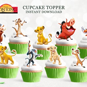 Lion King Cupcake Topper Lion King Printable Cupcake Topper - Etsy