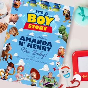 Its a Boy Story Invitation, Toy Story Invitation, Toy Story Digital ...