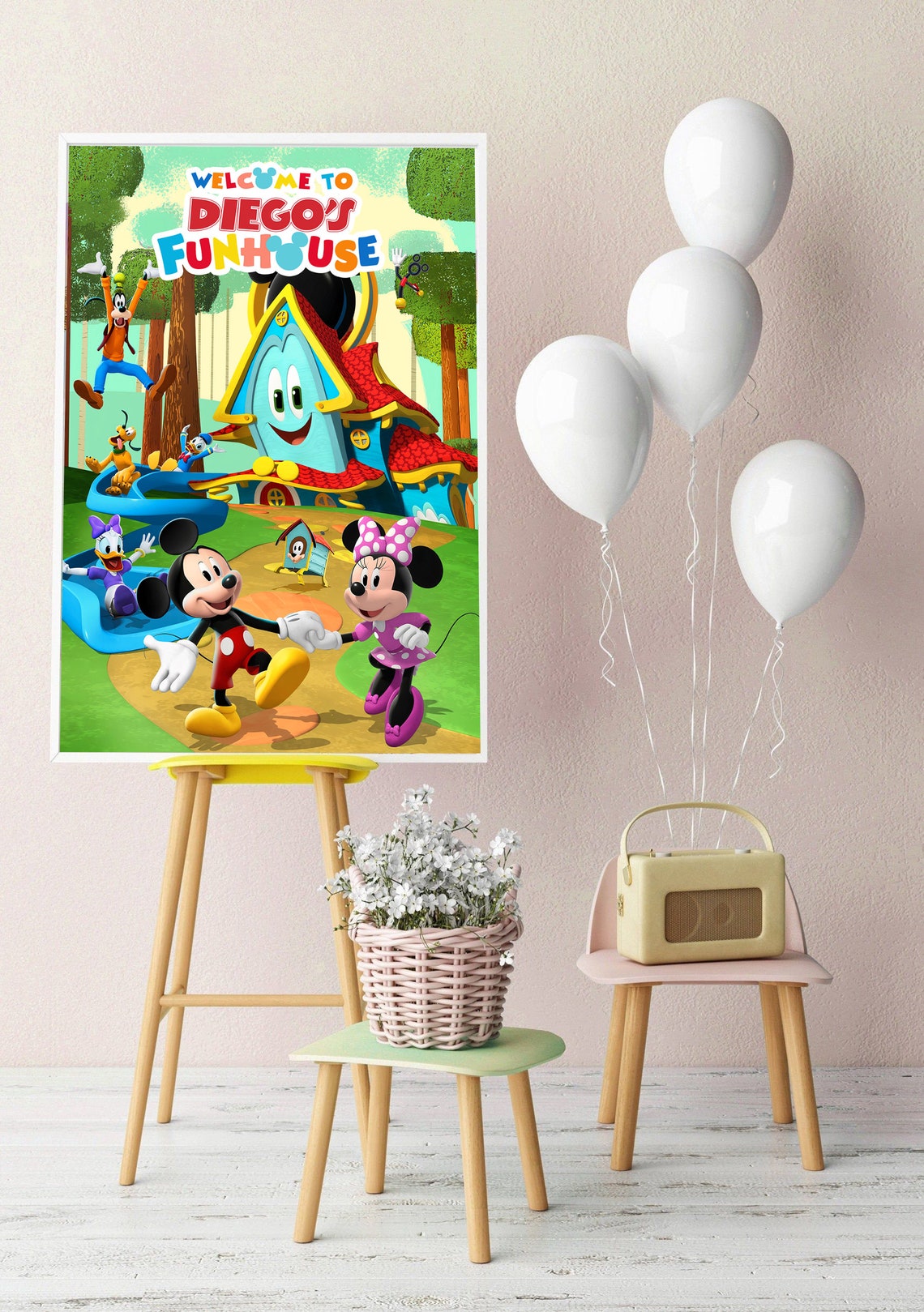 Mouse Fun House Welcome Sign Mouse Funhouse Welcome Board - Etsy