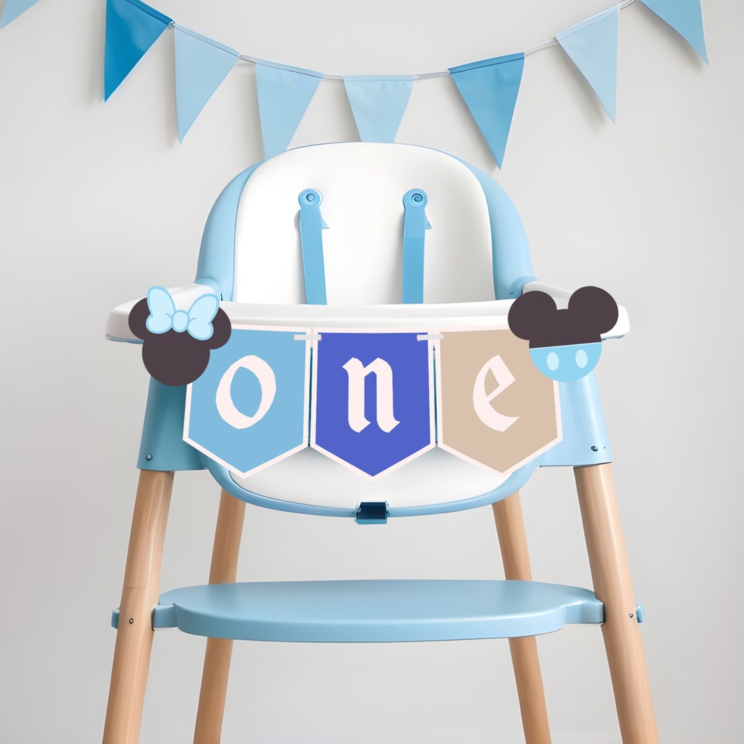Happiest Birthday High Chair Banner, Magical Party High Chair Banner ...