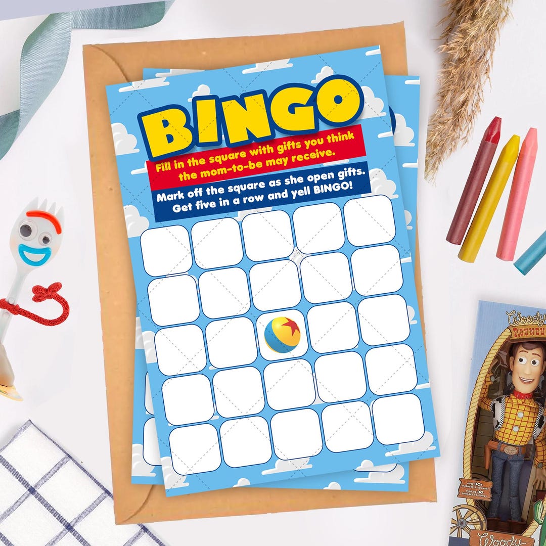 Toy Story Bingo Game Printable, It's a Boy Story, Toy Story Party Games ...