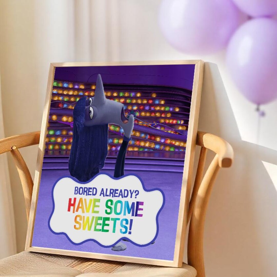 Inside Out Party Sign, Inside Out Party Signage, Inside Out Birthday ...