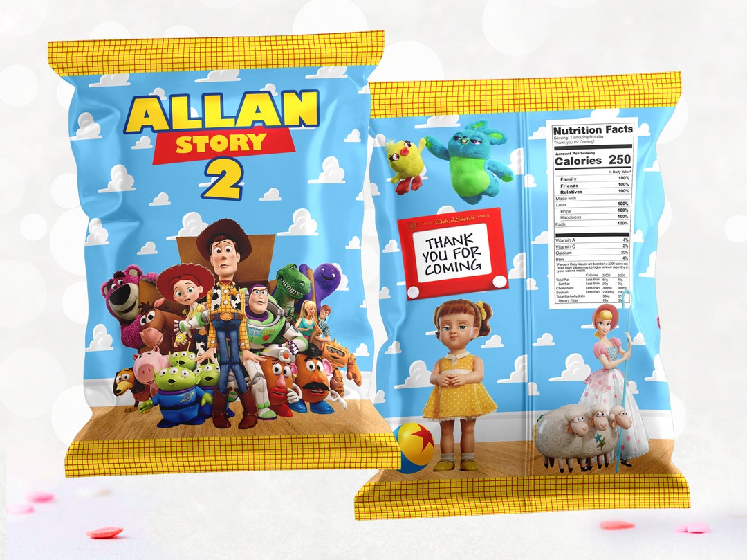 Toy Story Chip Bag, Toy Story Chip Bag Label, Toy Story Chip, DIGITAL ...