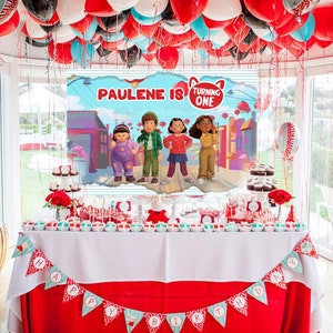 Turning Red Backdrop, Turning Red Banner, Turning Red Printable ...