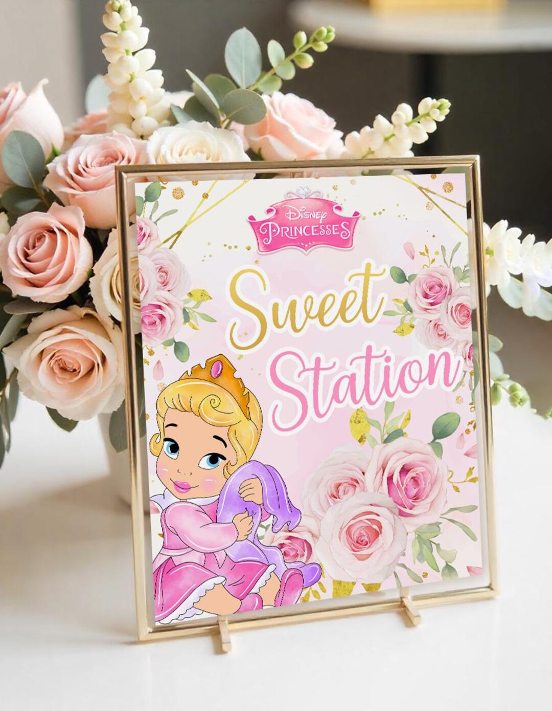 Baby Princess Sweet Station Signage, Baby Princess Signage, Baby ...