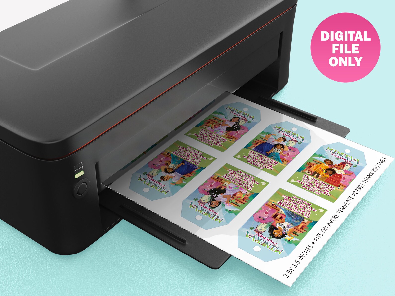 Encanto Thank You Tags Encanto Giveaway Labels Encanto - Etsy